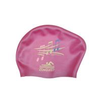China Watertight Silicone Swim Caps Cute Cartoon Pattern For Unisex Children for sale