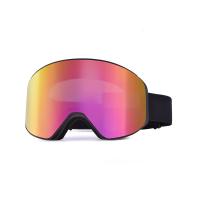 China Outdoor Anti Fog Snow Ski Goggles With Magnetic Colorful Lens for sale