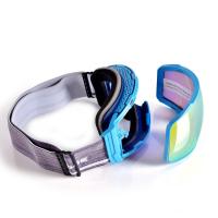 China Helmet Design Snow Ski Goggles With Anti Scratch Magnetic Lens for sale