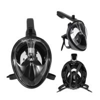 China Silicone 180 Degree Full Face Goggles With Snorkel Diving Using for sale