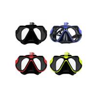China Comfortable Fit 180° Viewsilicone PC Diving Masks Adult Diving Glasses Waterproof Lenses Diving Goggles With Bracket for sale