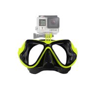 China Comfortable Fit 180° Viewsilicone PC Diving Masks Adult Diving Glasses Waterproof Lenses Diving Goggles With Bracket for sale