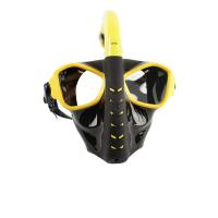 China Wide View Snorkeling Anti Fog Glasses Non Slip With Tempered Glass Lens for sale