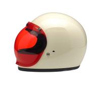 China Red Motorcycle Helmet Visor Bubble Visor Lens Harley Moto Helmet Compatible for sale