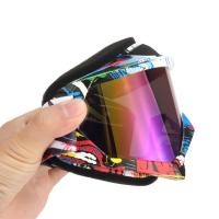 China Comfortable Anti Fog Coated Dirt Bike Goggles With TPU Flexible Frame for sale