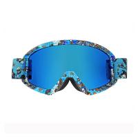 China Comfortable Anti Fog Coated Dirt Bike Goggles With TPU Flexible Frame for sale