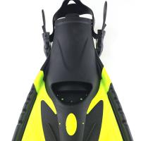 China 100% Silicone Material Short Swim Fins With Sun And Chlorine Resistance for sale