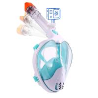 China 180 Degree Panoramic Viewing Shatterproof Diving Snorkel Mask  Silicone for sale
