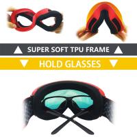 China Frameless PC Lens Anti Fog Snow Goggles Lightweight For Adults for sale