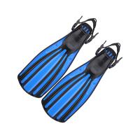 China Adult TEP TPR Short Diving Fins Adjustable For Lap Swimming Snorkeling for sale