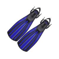 China Adult TEP TPR Short Diving Fins Adjustable For Lap Swimming Snorkeling for sale