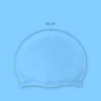 China Non Slip Gradient 100% Silicone Waterproof Swimming Hat for sale