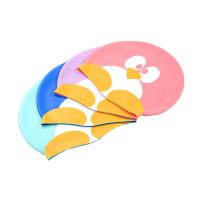 China Tear Resistance Children Waterproof Swim Cap For Short Hair for sale
