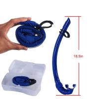 China 100% Silicone Flexible Roll Up Scuba Diving Snorkel Folding for Adult for sale