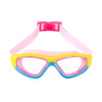 China 3D Double Sealed Silicone Frame Wide View Swimming Goggles For Kids for sale
