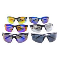 China UV400 Protection Half Frame Cycling Sports Sunglasses Mirrored Anti Scratch for sale
