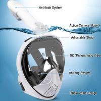 China PP TPR Professional Full Face Snorkel Mask Easy Breathing Free Diving for sale