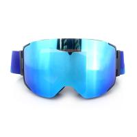 China Lightweight Snow Ski Goggles Snowboarding Sport Eyewear For Adult Mirror Blue for sale