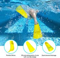 China Open Toe Silicone Diving Swim Fins For Snorkeling Customized Color for sale
