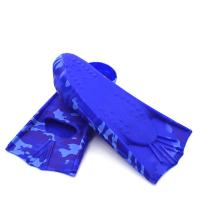 China Short Blade Swimming Flippers Silicone Rubber Monofin Diving Equipment for sale
