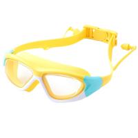 China Children Anti Fog Swimming Goggles With Ear Plugs Lens Oversized Sports Eyewear for sale