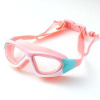 China Children Anti Fog Swimming Goggles With Ear Plugs Lens Oversized Sports Eyewear for sale