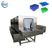 China Turnover Basket Washing Machine , Fruit And Vegetable Plastic Crate Washing Machine for sale