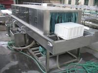 China Turnover Basket Washing Machine , Fruit And Vegetable Plastic Crate Washing Machine for sale