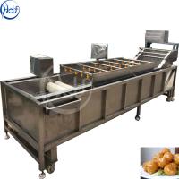 China High Pressure Brush Potato Washing Machine , Fruit And Vegetable Cleaner Machine for sale