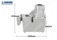 China Root Tuber Crops Peeling Cutting 304 Vegetable Washing Machine for sale