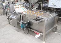 China High Pressure Brush Potato Washing Machine , Fruit And Vegetable Cleaner Machine for sale