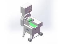 China Restaurants Electric Conveyor Belt Lettuce Cutting Machine for sale