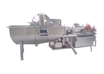 China Turbine Type Industrial 1TPH Vegetable Washing Machine for sale