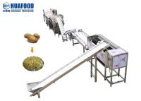China SUS304 Fruit And Vegetable Processing Line Sweet Potato Washing Peeling Cutting Machine for sale