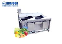 China Large Capacity Industrial Vegetable Fruit Bean Spray Washing Machine for sale