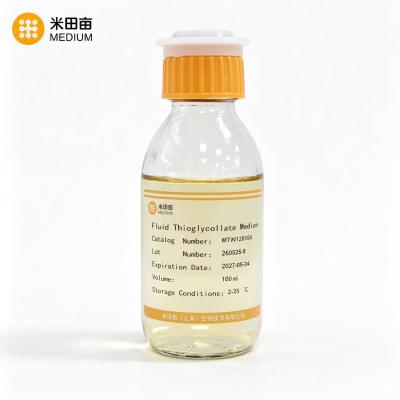 China Fluid Thioglycollate Medium FTM Sterile Bottled Liquid Media 120mL Sterility Testing Use for sale