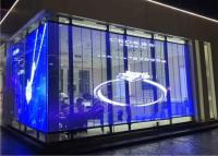 China P19.23 LED See Through Screen , 93 Transparent LED Video Screen for sale