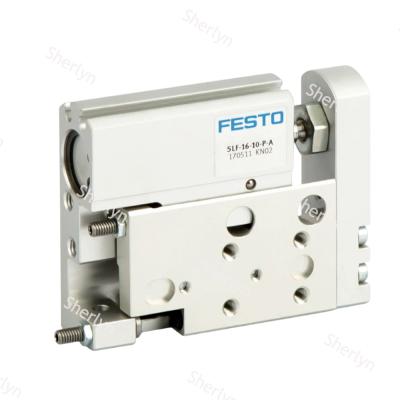 China Double Acting FESTO 170503 SLF-6-10-P-A Linear Slide Air Cylinder, 6×10mm Spec Corrosion Resistant Aluminum Body Elastic End Cushion for Automation Equipment for sale