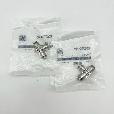 China New original SMC KQG2T04-M5/M6/01S/02S KQG2T06-M5/M6/01S/02S 3-way connectorNitrile Rubber Seal Material Pneumatic Tee Fitting One Touch Couplings Single Action Lightweight 008 Lbs Pneumatic Fitting for sale