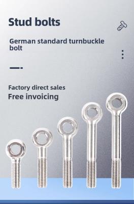 China M16*60 80 90 M16*120 M16*160 Passivation Finish DIN444 Eye Bolt Standard Thread Pitch Ideal For Rigging And Lifting Applications In Industrial Settings for sale
