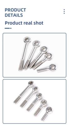 China M12*40 M12 M12*90 Stainless Steel 304 Half Thread Swing Bolt Stainless Steel Swing Bolt Corrosion Resistant Fastening Hardware for Heavy Duty for sale