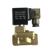 China 2/2 Way Normally Closed Pneumatic Solenoid Valve Featuring Brass Body Material Port Size 3/8
