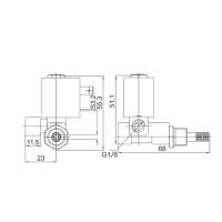 China 55CA-04 Direct Acting Pneumatic Solenoid Valve 1/8'' Featuring Brass Body and 2.0mm Orifice Size 2 Way Normally Closed for sale