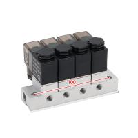 China 1-Inlet-5-Outlet 2V025-06-5F Solenoid Valve Manifold and 2V025-06-4F 1-Inlet-4-Outlet FKM Seal Ring for sale