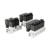 China FKM Seal Ring 1-Inlet-6-Outlet 2V025-06-6F Solenoid Valve Manifold and 2V025-06-7F 1-Inlet-7-Outlet for sale