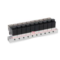 China 1-Inlet-8-Outlet 2V025-06-8F Solenoid Valve Manifold and 2V025-06-10F 1-Inlet-10-Outlet FKM Seal Ring Multi-position Air Intake Valve for sale
