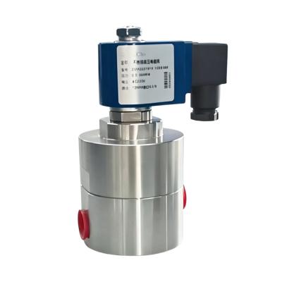 China H3S10B03 PEEK Seal Material Pneumatic Solenoid Valve  10mm Orifice Size 2 Way Normally Closed Stainless Steel Body 3/8 Port Size for sale