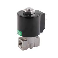 China 8.7AAS015B Water Valve With PTFE Seal Material  Orifice Size 1.5mm 24VAC Voltage 3/8 1/4 3/8 Port Size for sale