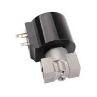 China 8.7AAS015B Water Valve With PTFE Seal Material  Orifice Size 1.5mm 24VAC Voltage 3/8 1/4 3/8 Port Size for sale