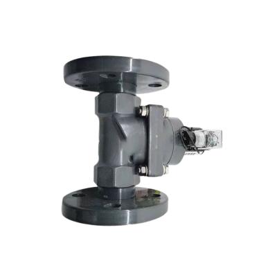 China 1-1/2'' Port Size UPVC-40 Alkali Fluid Light Oil Valve 40mm Orifice Size  2-Way NC 220VAC 24VDC for sale